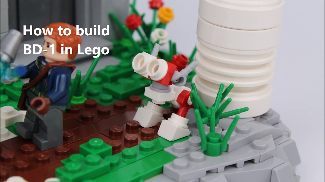 How to build BD-1 in Lego | Lego Star Wars Tutorial | Greg the Gungan ...