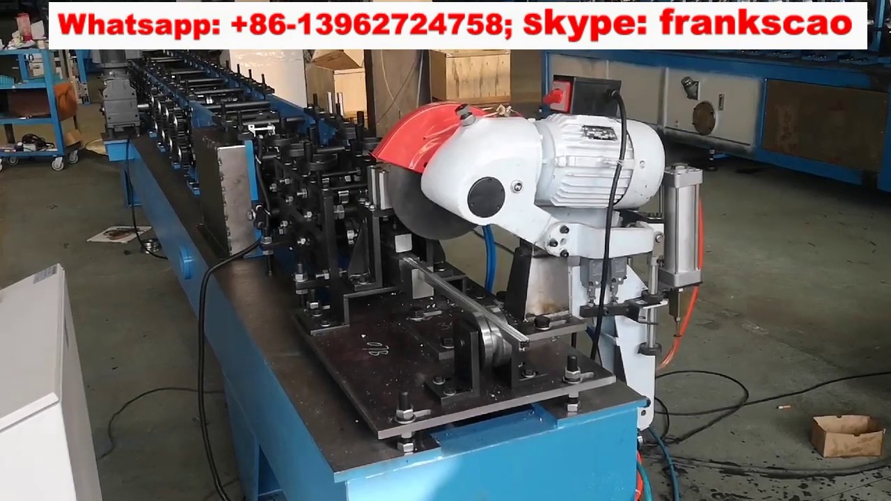 Automatic seam lock square tube roll forming machine - YouTube