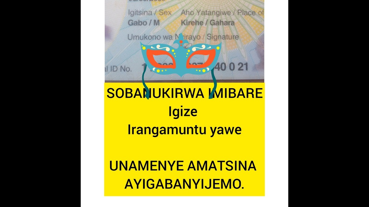 SOBANUKIRWA UMUBARE KUWUNDI MU MIBARE YOSE 16 IGIZE INDANGAMUNTU Y ...