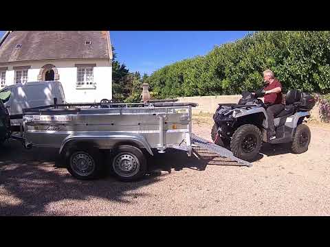 remorque quad lider et divers matériaux