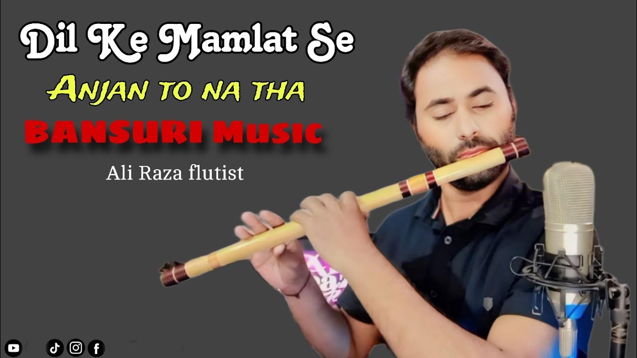 Dil Ke Mamlat Se Anjan to na tha|Song flute music By Ali Raza flutist ...