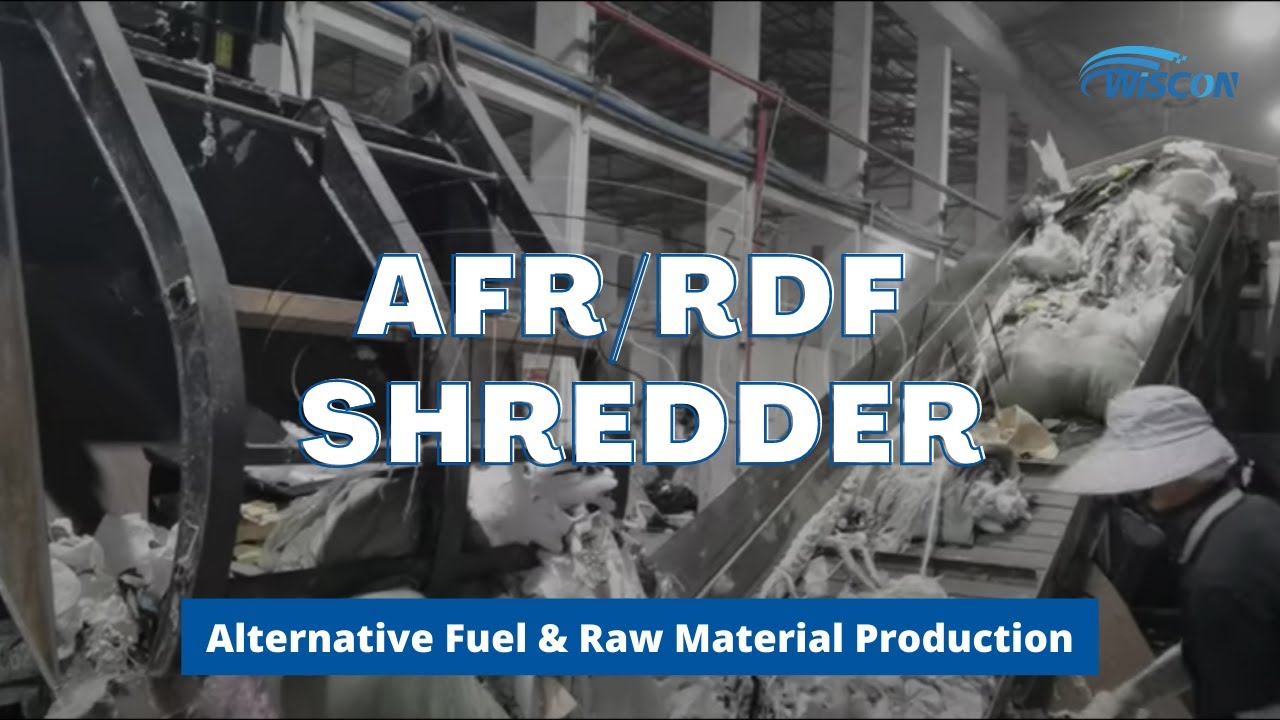 AFR Shredder - Alternative Fuels & Raw Material (AFR) Production - YouTube