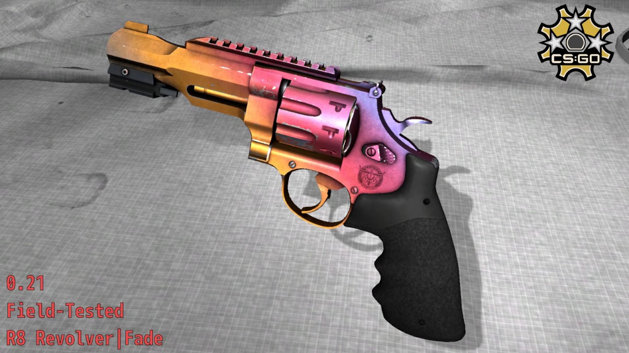 R8 Revolver Fade - Skin Wear Preview - YouTube