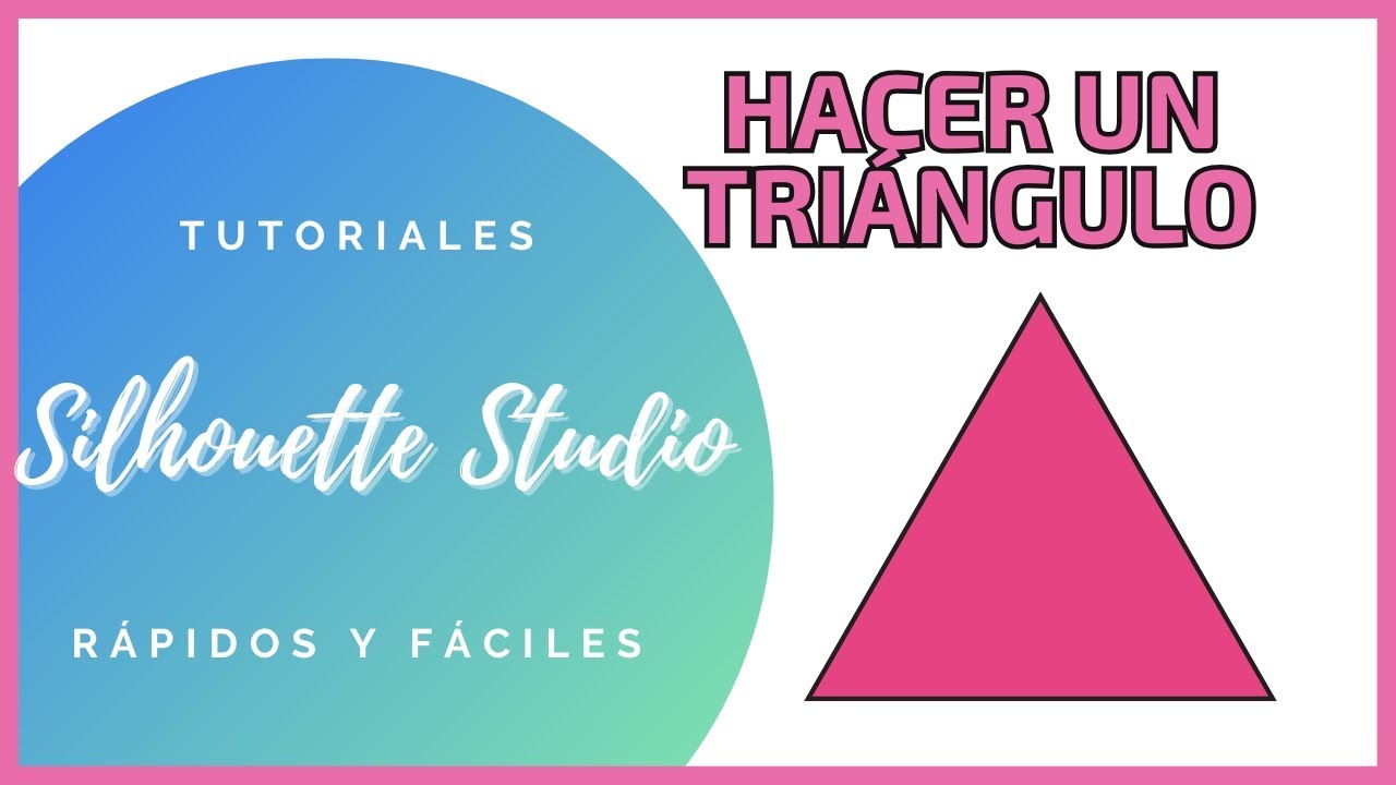 Como Hacer un Triángulo en Silhouette Studio - YouTube