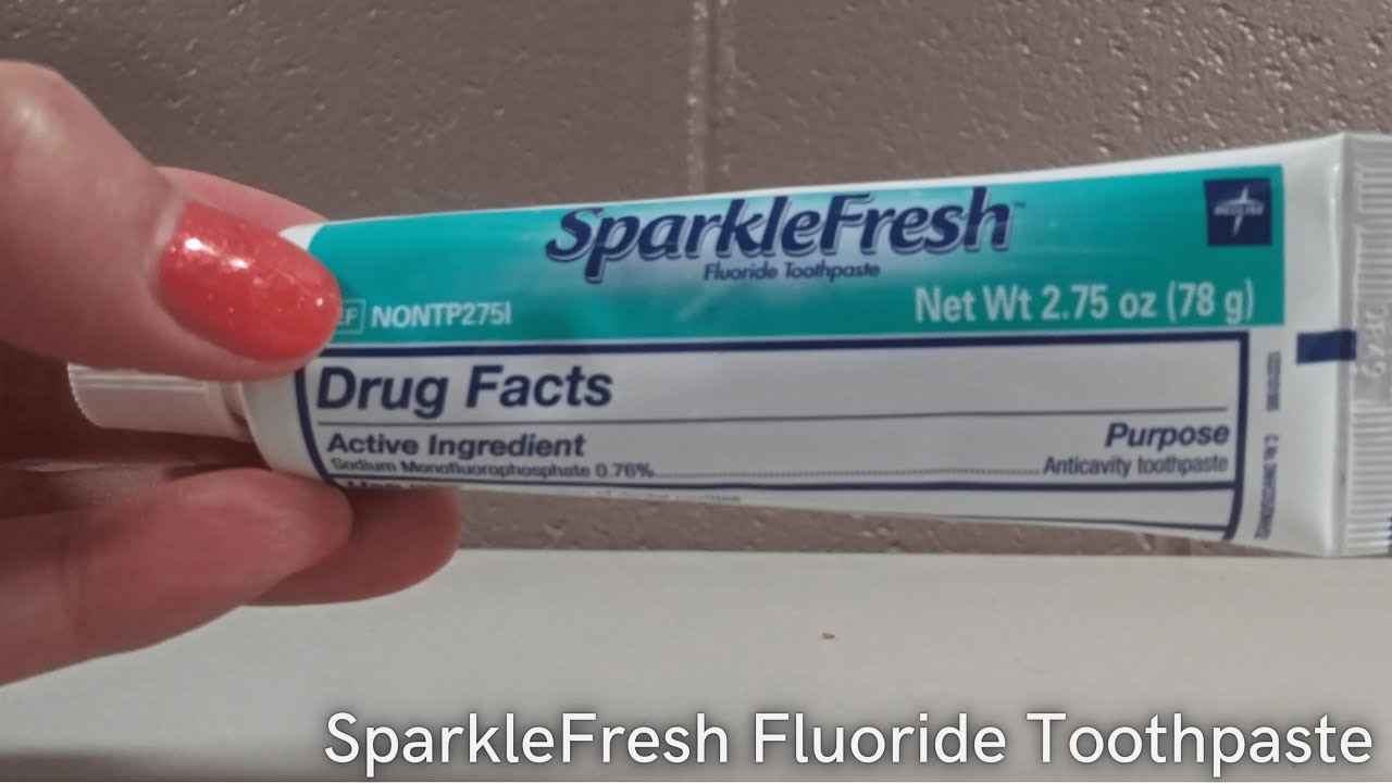 In Hand Review of Medline SparkleFresh Fluoride Toothpaste, Mint Flavor ...
