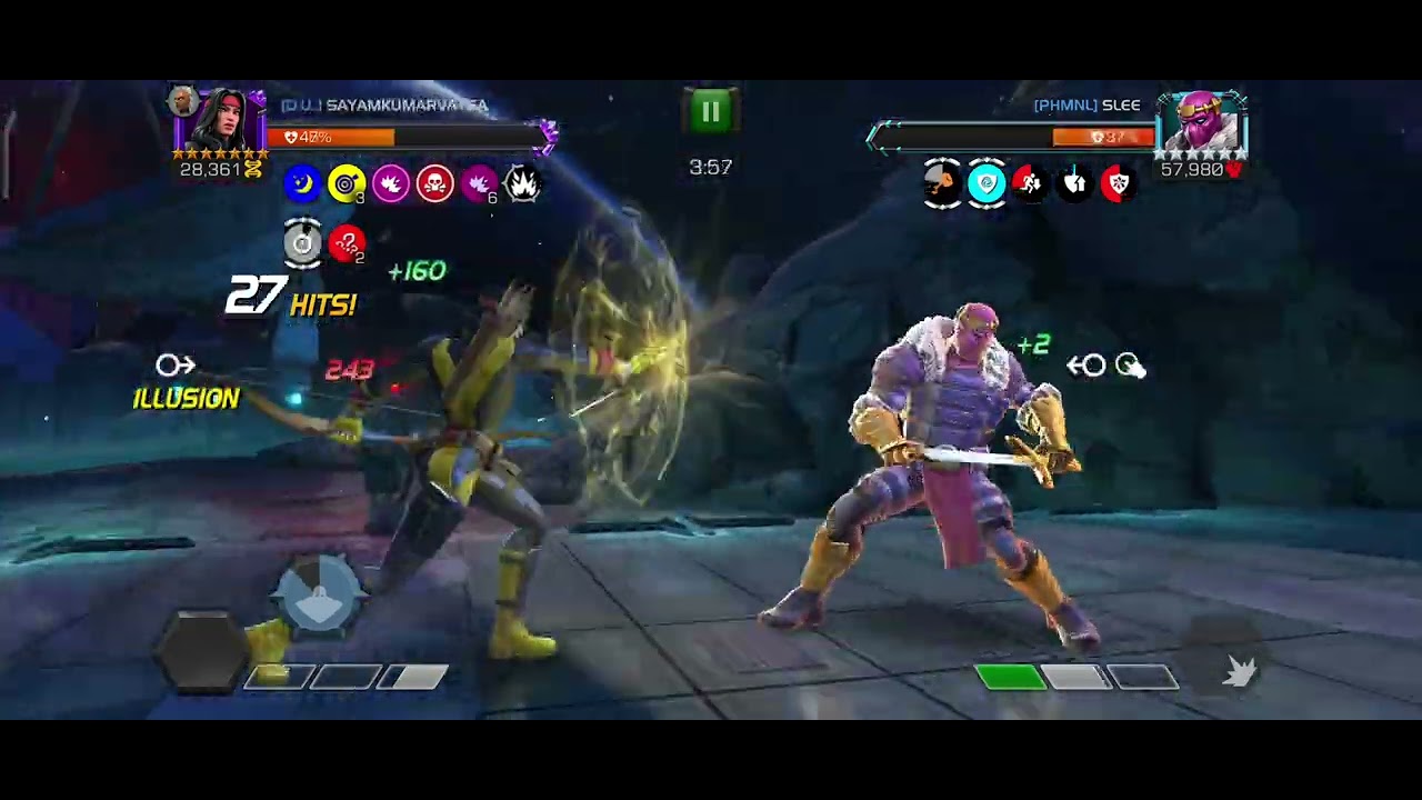 Mcoc Dani moonstar vs Baron zemo war node 49 ( x-magica vs magic thief ...