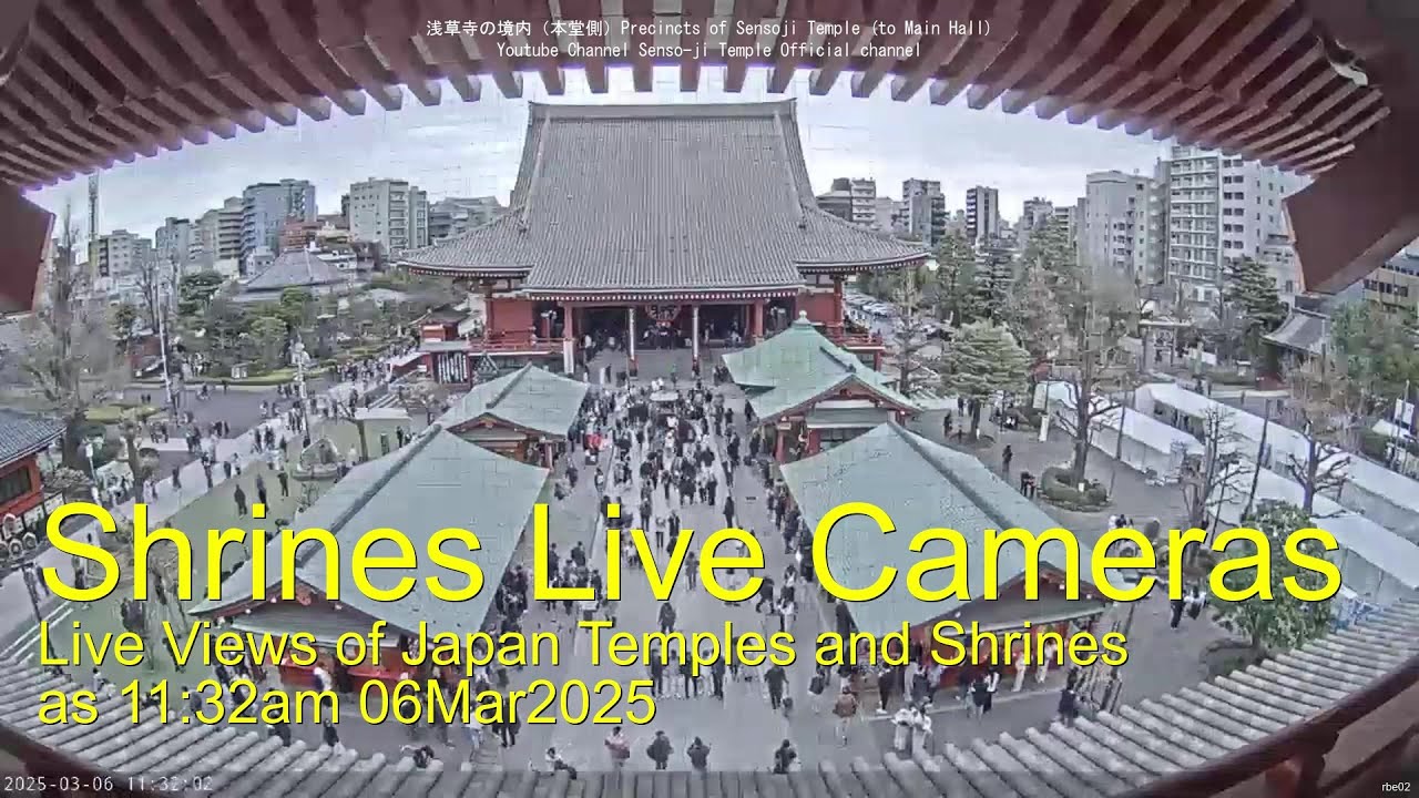 Live Views of Japan's Temples and Shrines - YouTube
