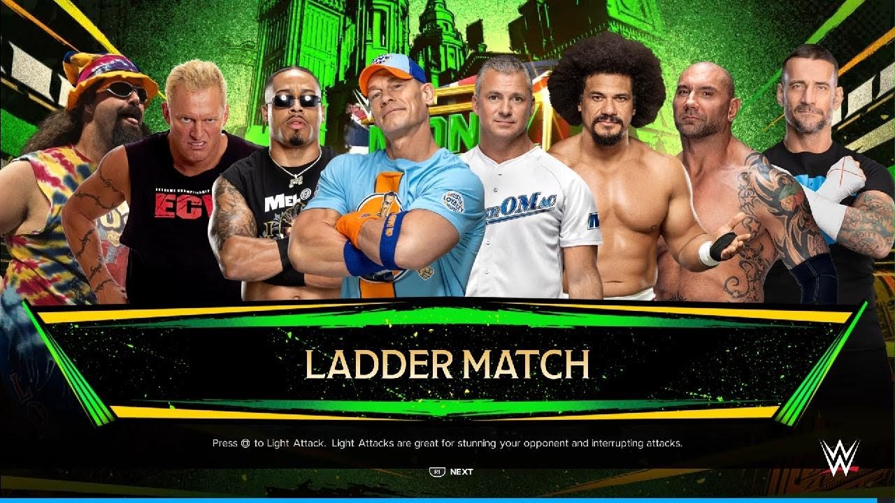 WWE 2K24 - 8 Man ladder match - YouTube
