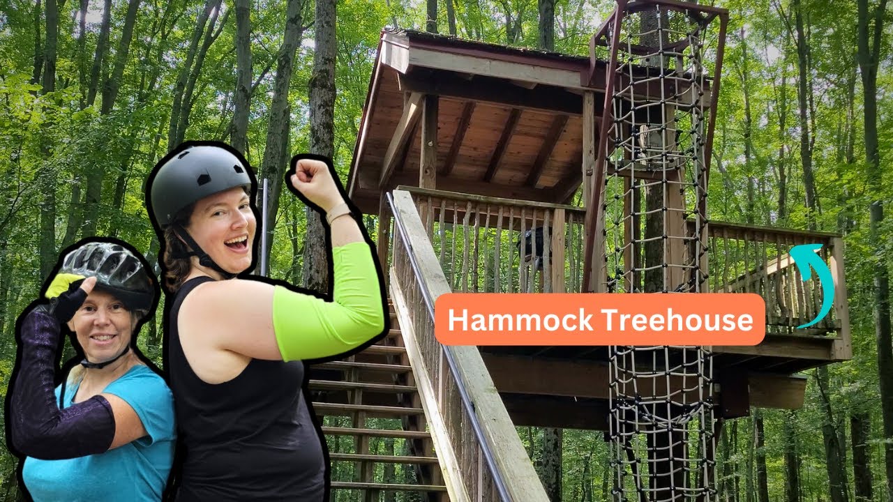 Magical Treehouse Village Experience & DIY Arm Sleeves Challenge | Glamping Adventure - YouTube