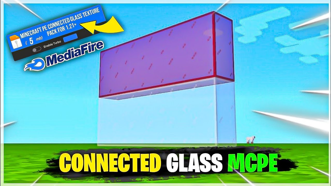 Best Clear Glass Mod for Minecraft PE 1.21.81 | Connected Glass Addon ...