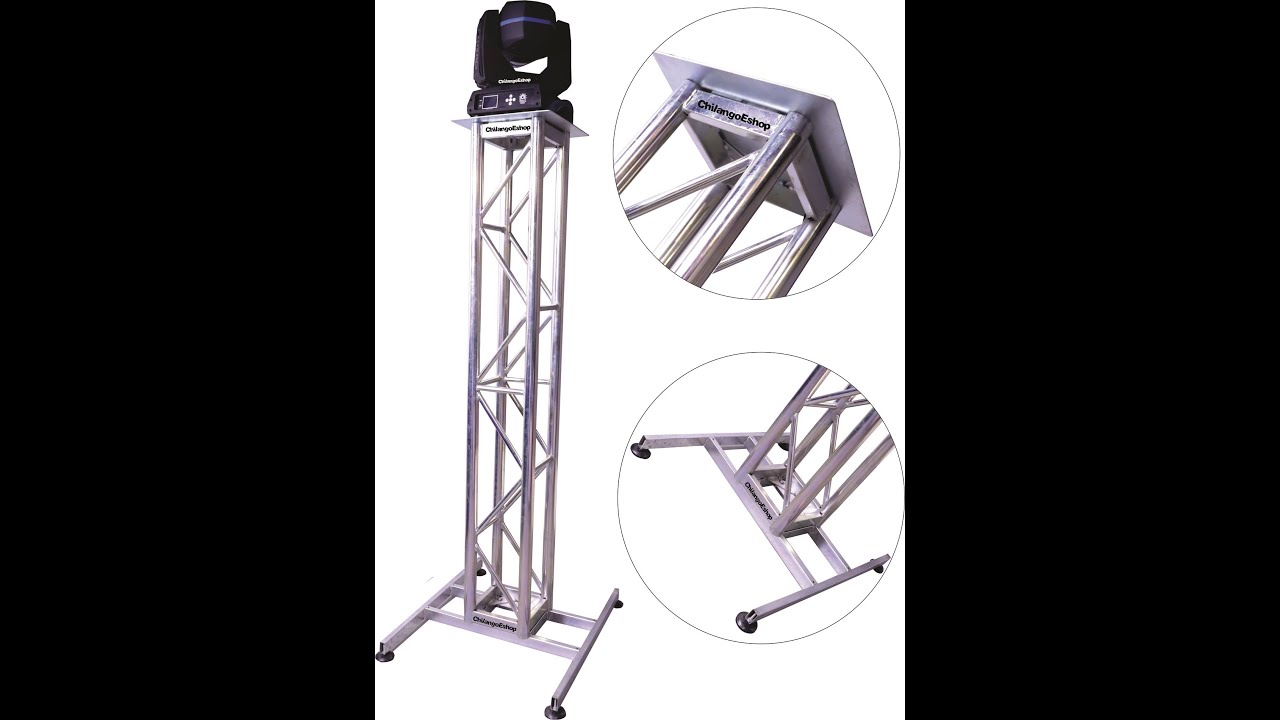 Poste Totem Truss 30x30 Estructura Para Iluminacion 2 Metros - YouTube