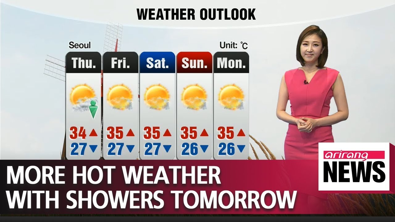 More hot weather with showers tomorrow _ 080718 - YouTube