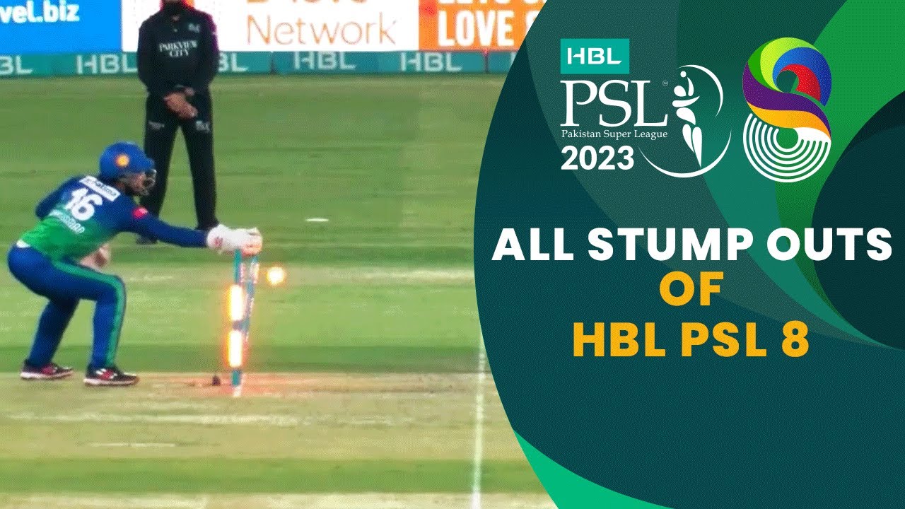 All Stump Outs of HBL PSL 8 #HBLPSL #SabSitarayHumaray - YouTube