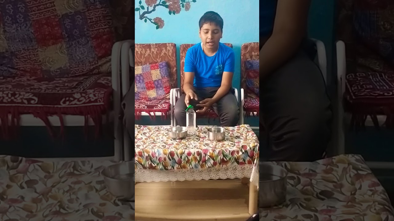 experiment to show hot air rises up or air expands on heating - YouTube