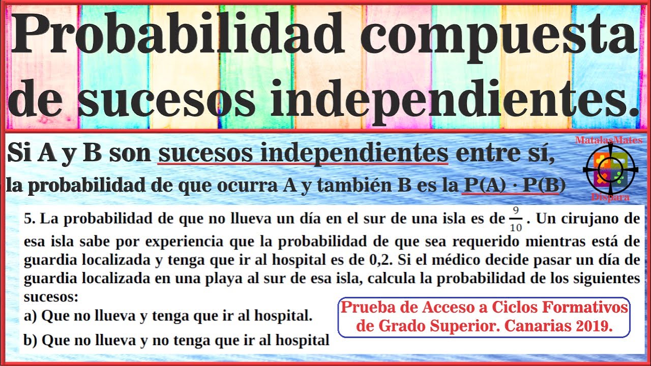 Probabilidad compuesta de sucesos independientes. Acceso Ciclos Grado ...