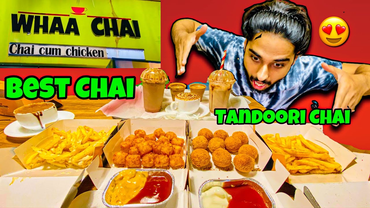 BEST CHAI SNACKS in Kharagpur 😍 | Tandoori Chai, Fried Chicken Whaa ...