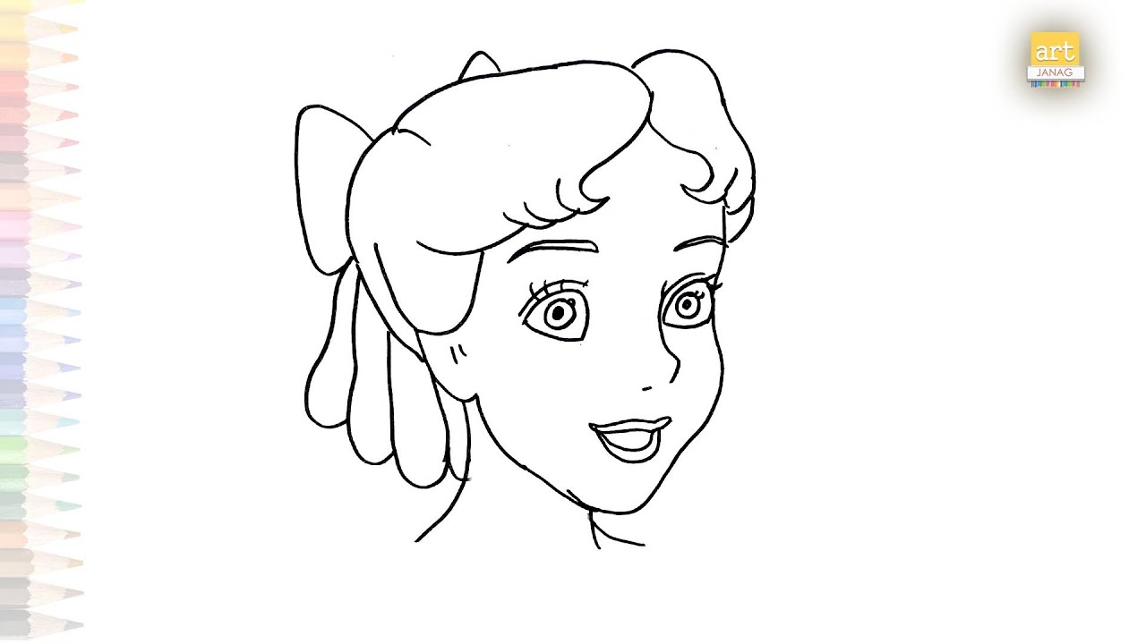 Wendy Darling drawing video from Peter Pan | Adventure drawings | How ...