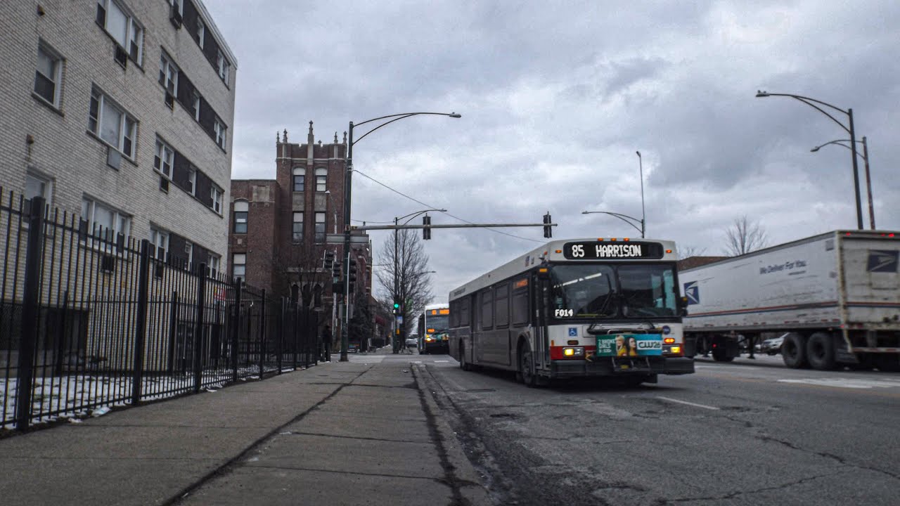 Sound Recording: CTA 2008-2009 New Flyer D40LF #1949 - 66 Chicago - YouTube