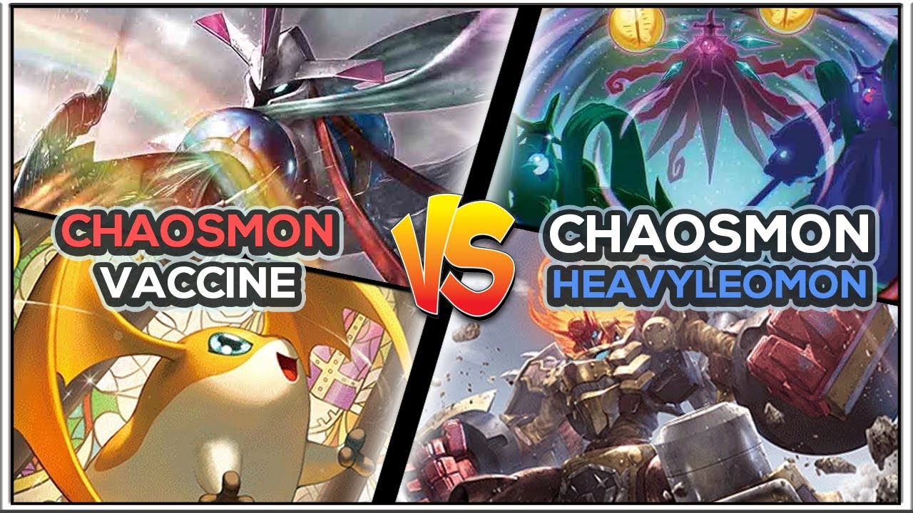 Chaosmon Vaccine vs Chaosmon ft. HeavyLeomon | BT-20 Gameplay | Drasil ...