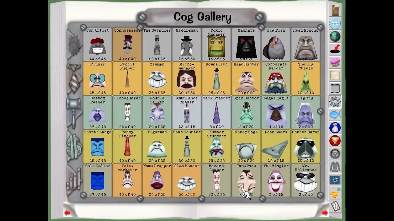 [No Commentary] Quacky Completes His Lawbot Cog Gallery! | ToonTown ...