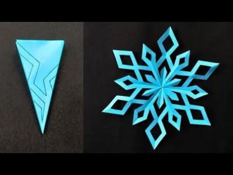 How to make a Beautiful paper Snowflakes - YouTube