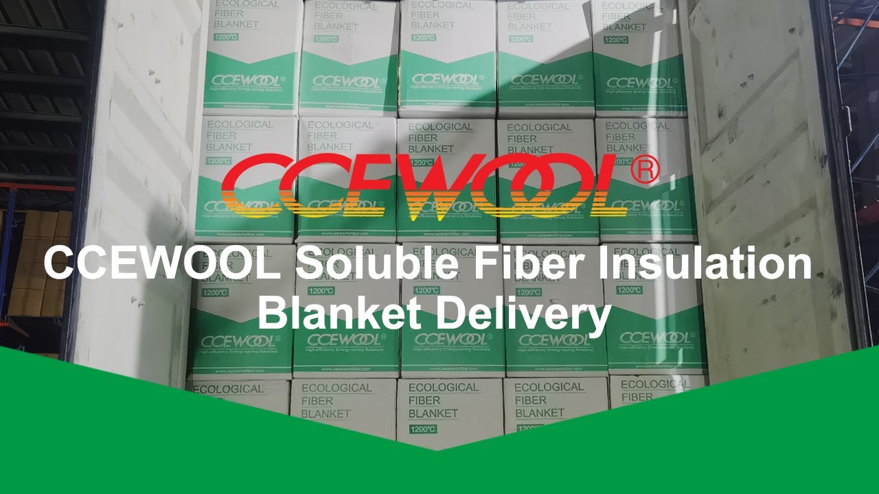 CCEWOOL soluble fiber insulation blanket - YouTube