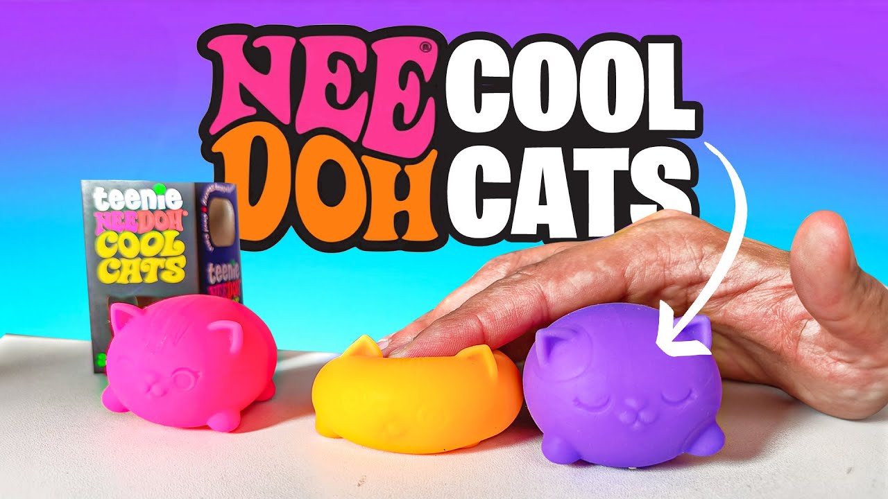 Great Fidget Toy And They Look So Cute! Nee Doh Cool Cats - YouTube