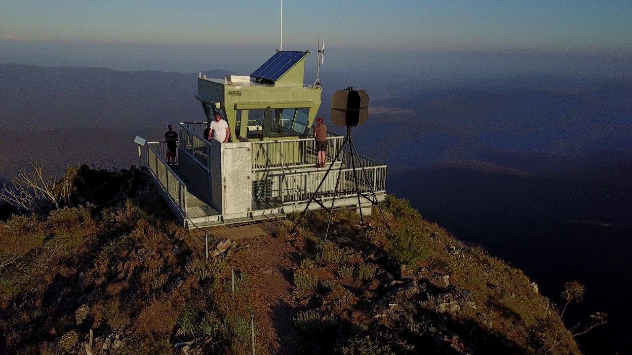 Pinnacles fire tower with a DJI Mavic drone - YouTube