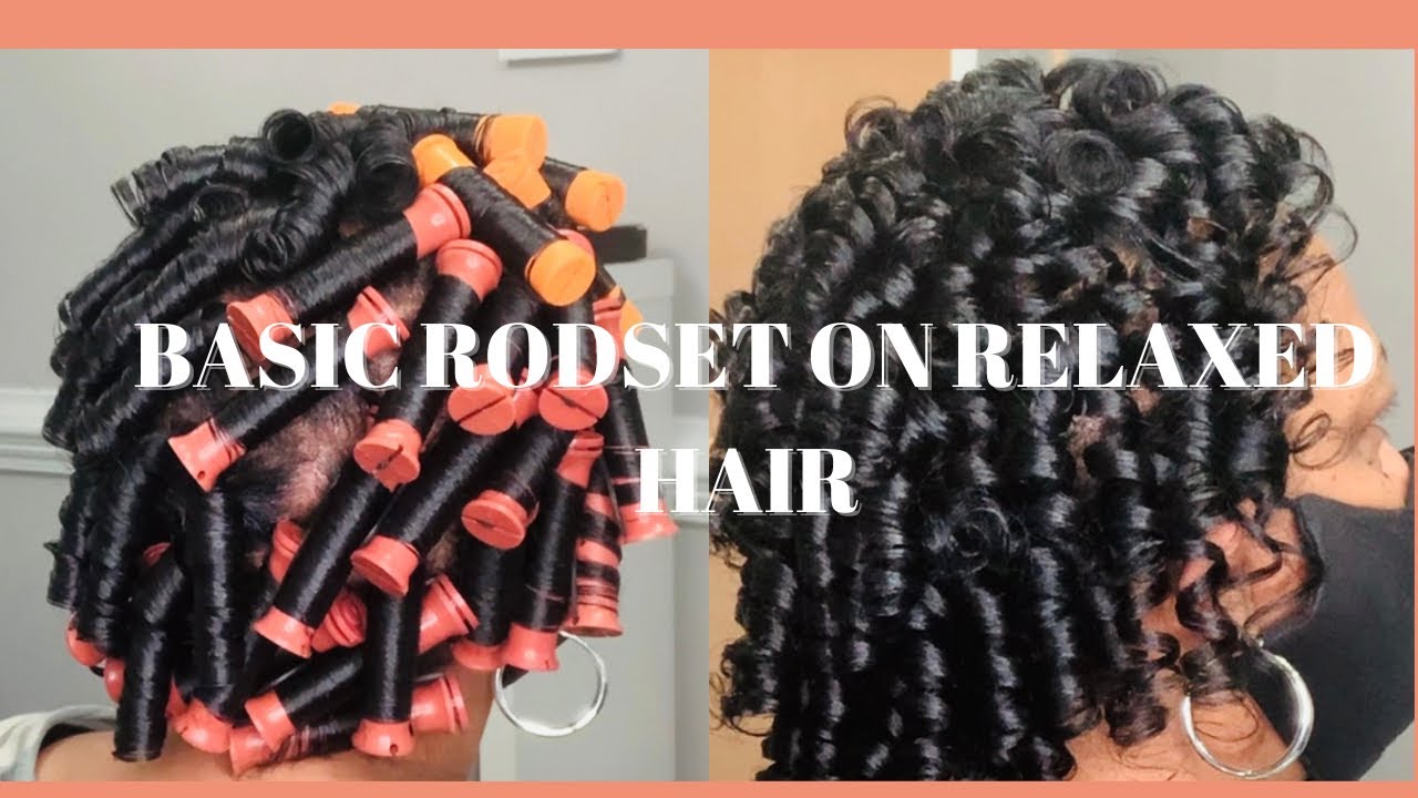 RODSET ON RELAXED HAIR | HOW TO REMOVE RODS | QUICK VIDEO - YouTube