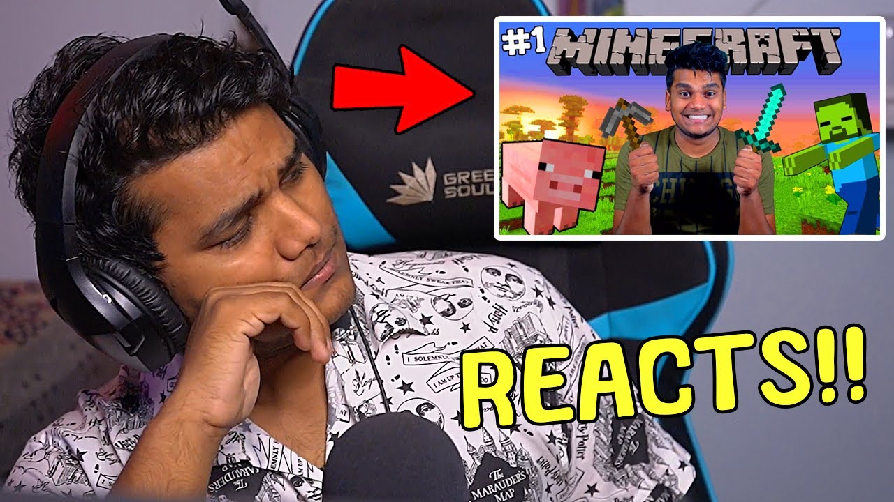 Reacting to My First Time Playing Minecraft - YouTube