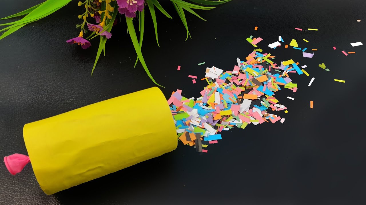 How to Make Homemade Party Popper DIY | Paper Crafts - YouTube