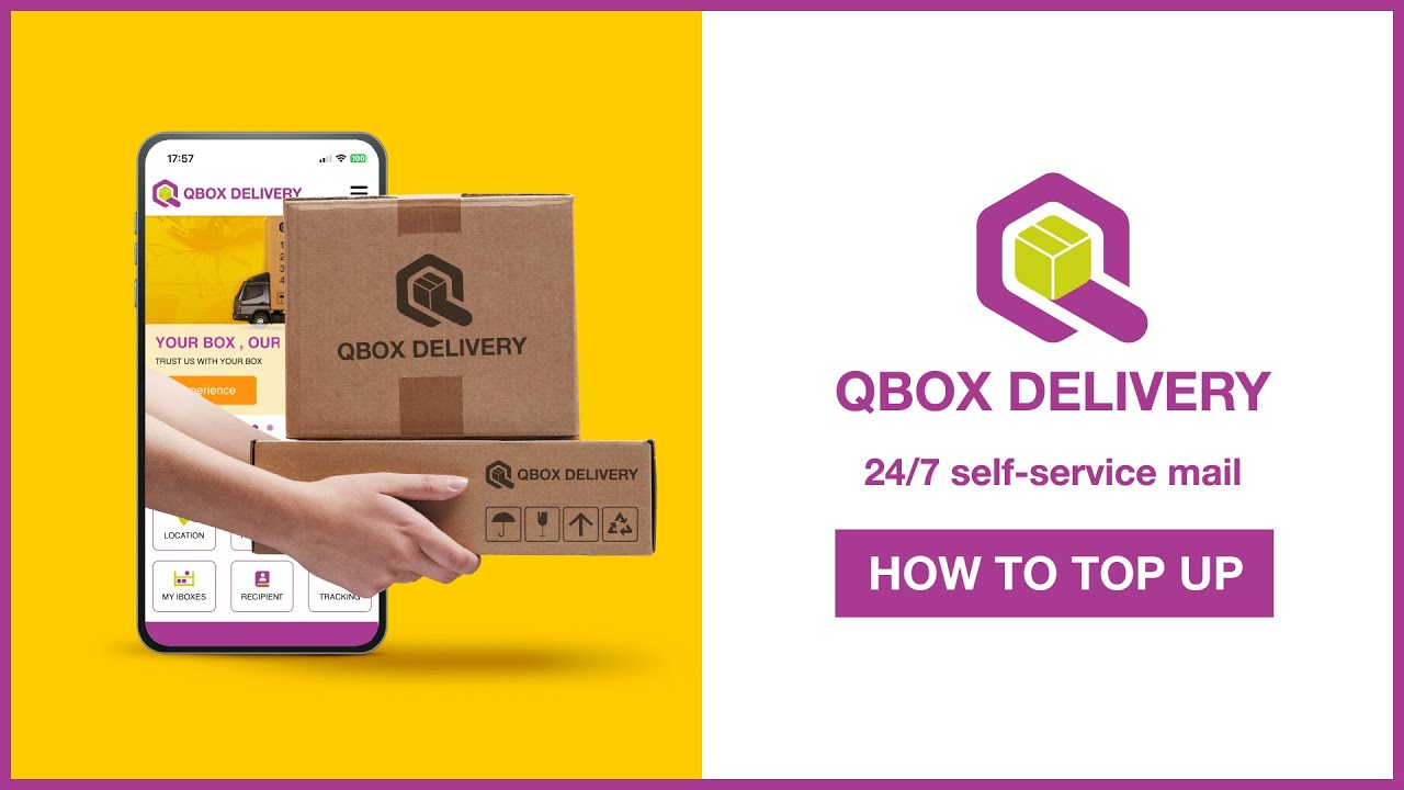 How to TOP UP at QBox Delivery - YouTube