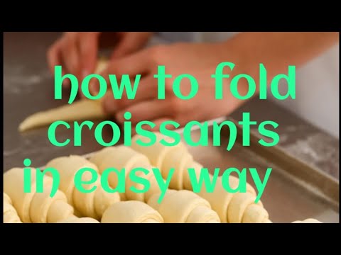 How to fold croissants #kitchen - YouTube