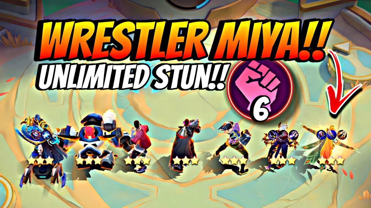 Magic Chess Best Synergy 2024!! Wrestler Miya Unlimited Stun!! Mobile ...