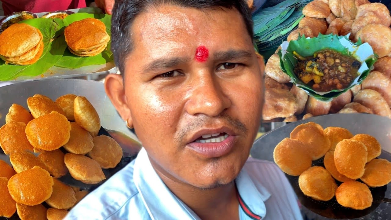 Mohan Ji Selling Very Tasty Puri Subji Only Rs. 90 /- Only | Indian ...