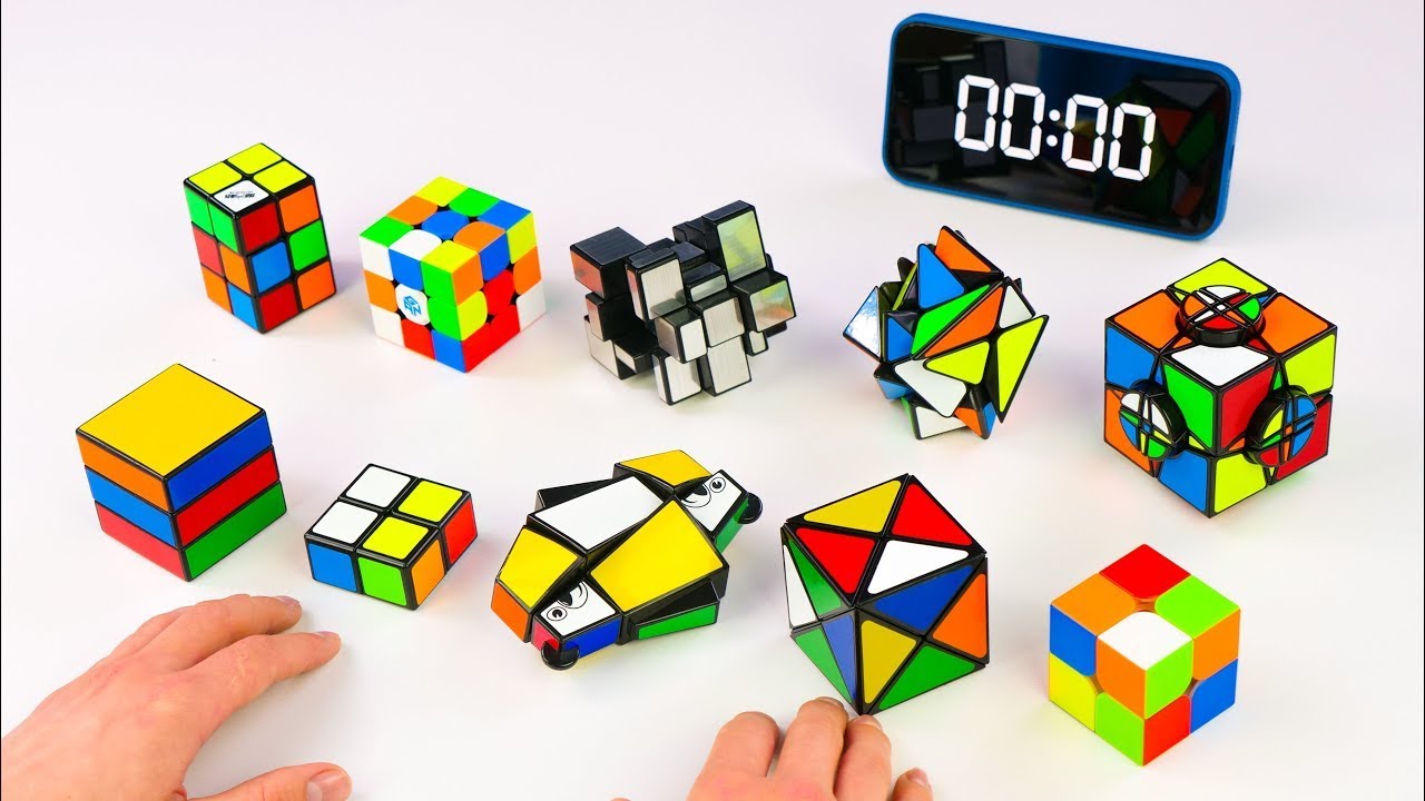 Solving 10 Rubik`s Cubes in one take | Level 1-10 - YouTube