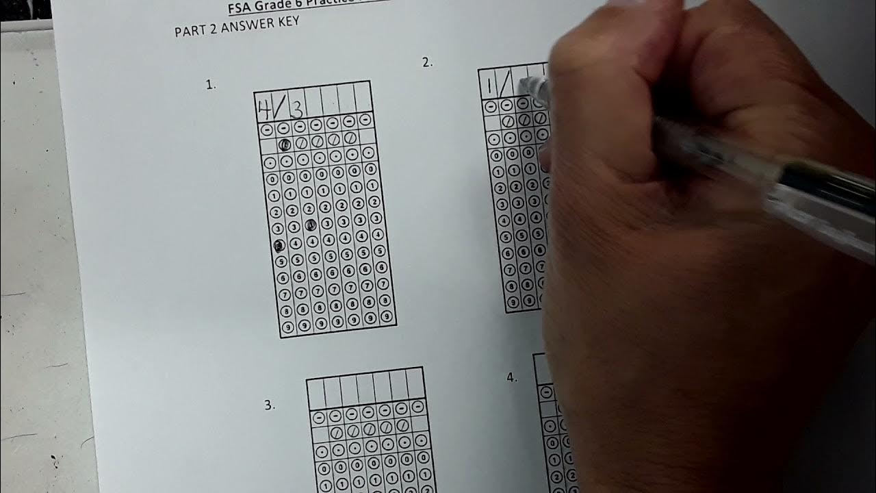 Mrs Taylor gridded response practice 6th grade - YouTube