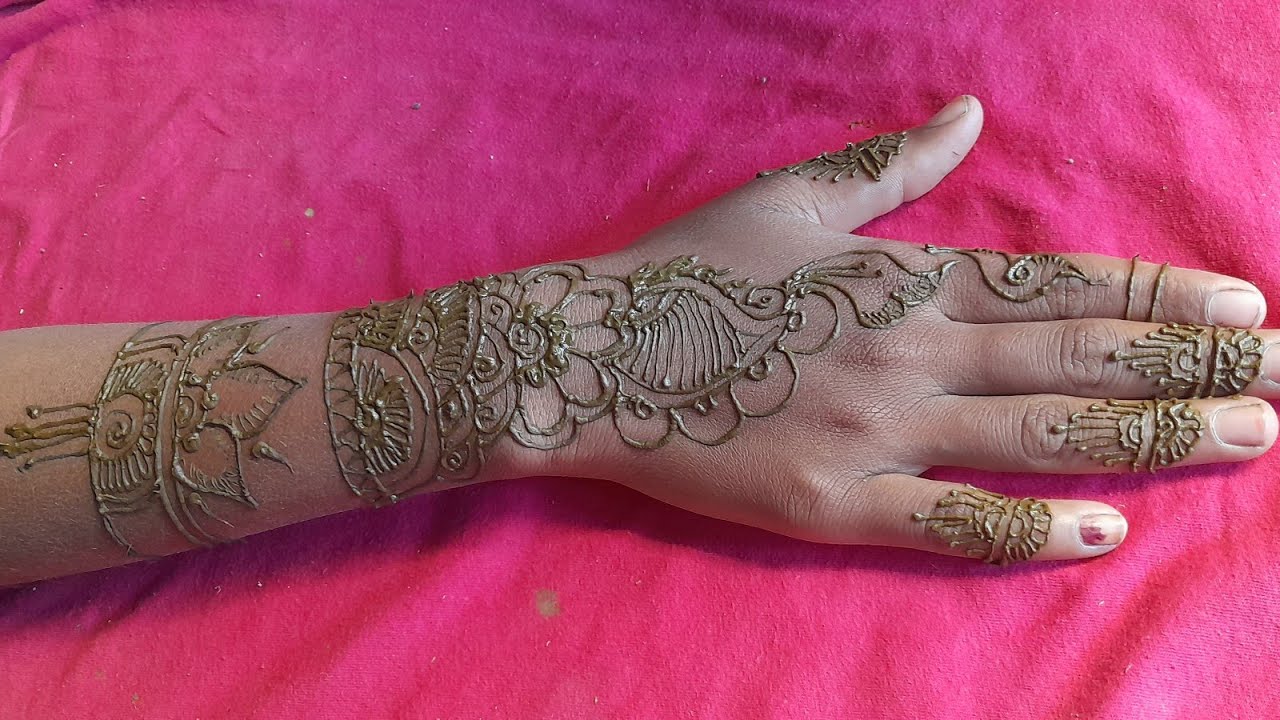 full hend mehndi design - YouTube