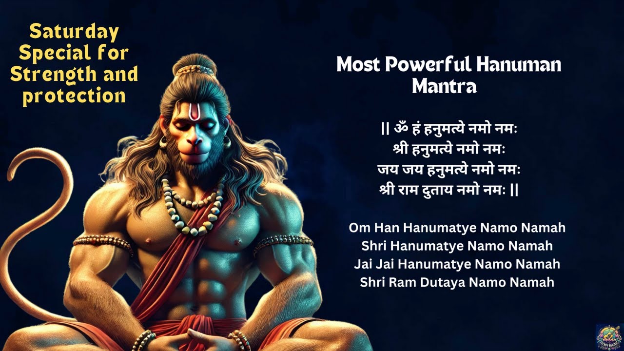 Om Han Hanumatye Namo Namah | 108 Times Powerful Hanuman Mantra for ...