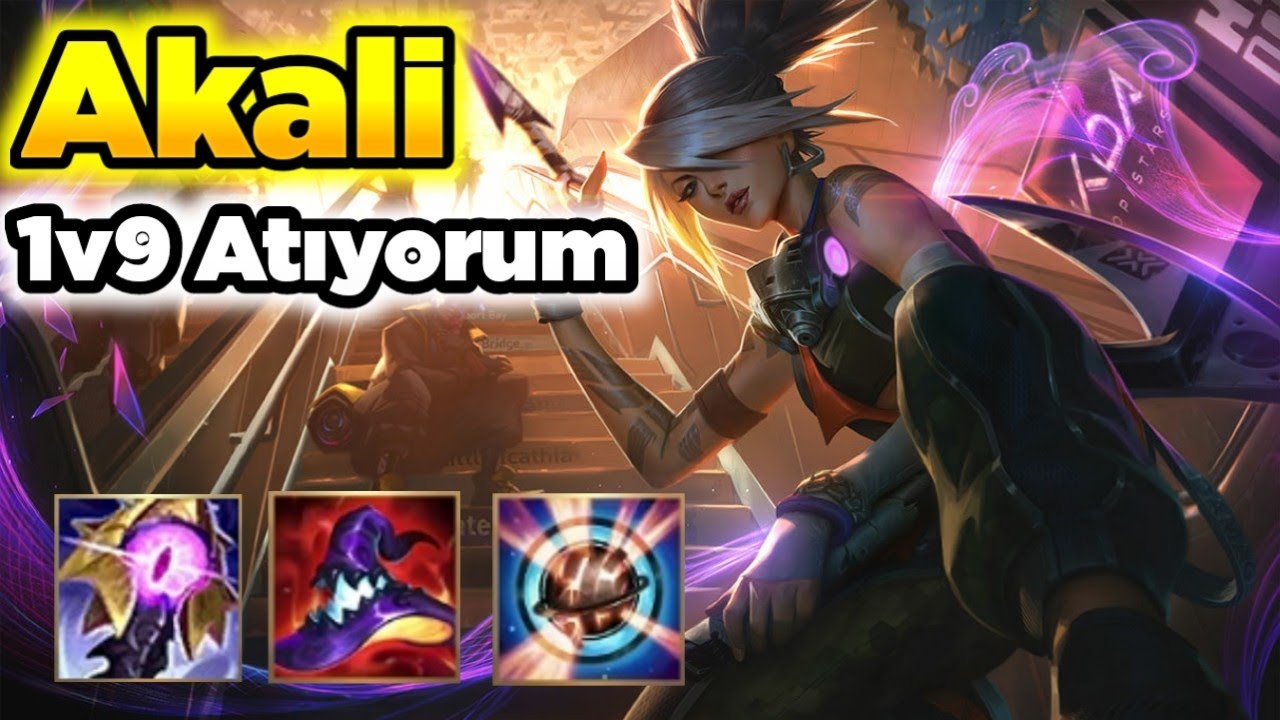 Wild Rift Akali İle 1v9 Nasıl Atılır İzliyoruz LoL Mobile - YouTube