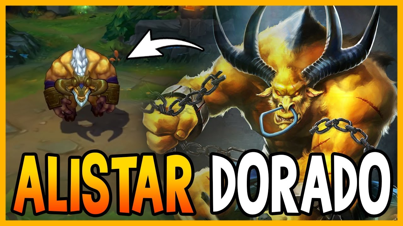 SKIN DE ALISTAR DORADO | League of Legends - YouTube