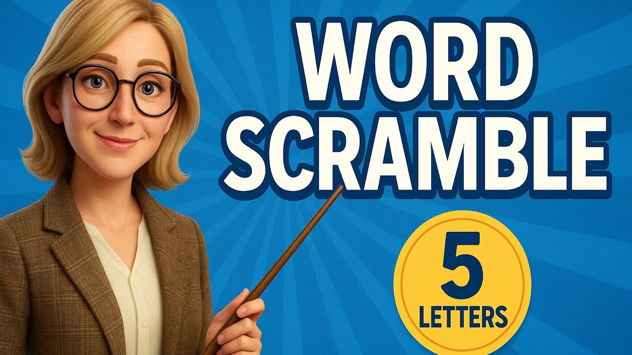 DAILY WORD SCRAMBLE #6 | 5 Letters - Quick & Fun | Speed and Smarts ...