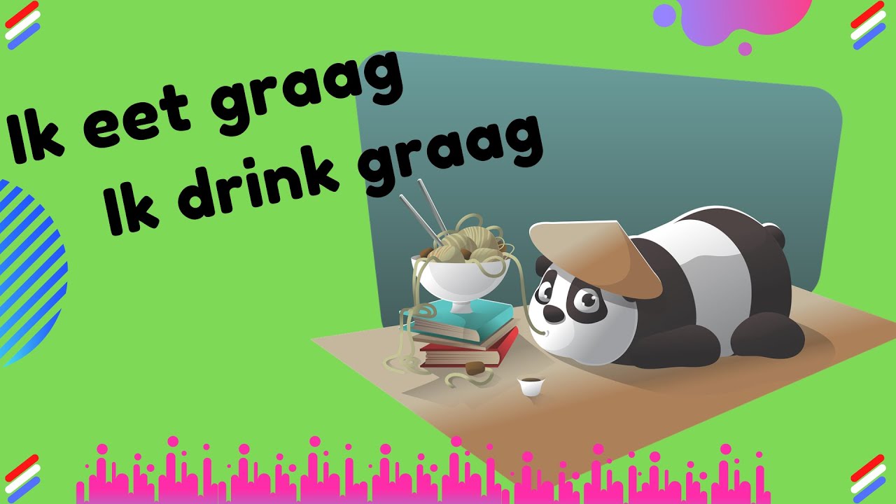 (Dutch in 3 minutes) I like to eat - I like to drink - Ik eet graag ...