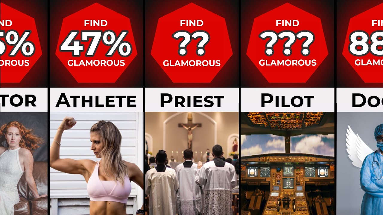 The Most Glamorous Jobs | Comparison Video - YouTube