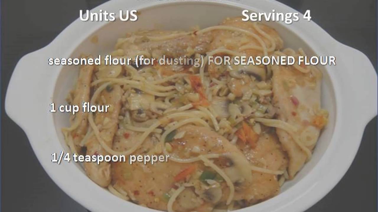 Chicken Vino Bianco recipe - YouTube