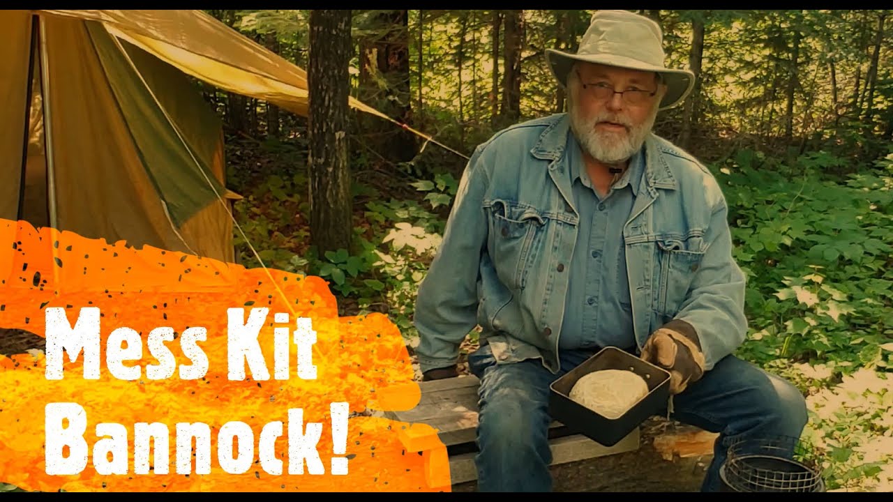 Mess Kit Bannock Cook and Eat at Camp - YouTube