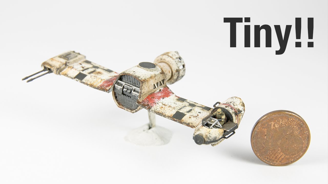 Star Wars Ski Speeder Battle of Crait Scale Model - YouTube