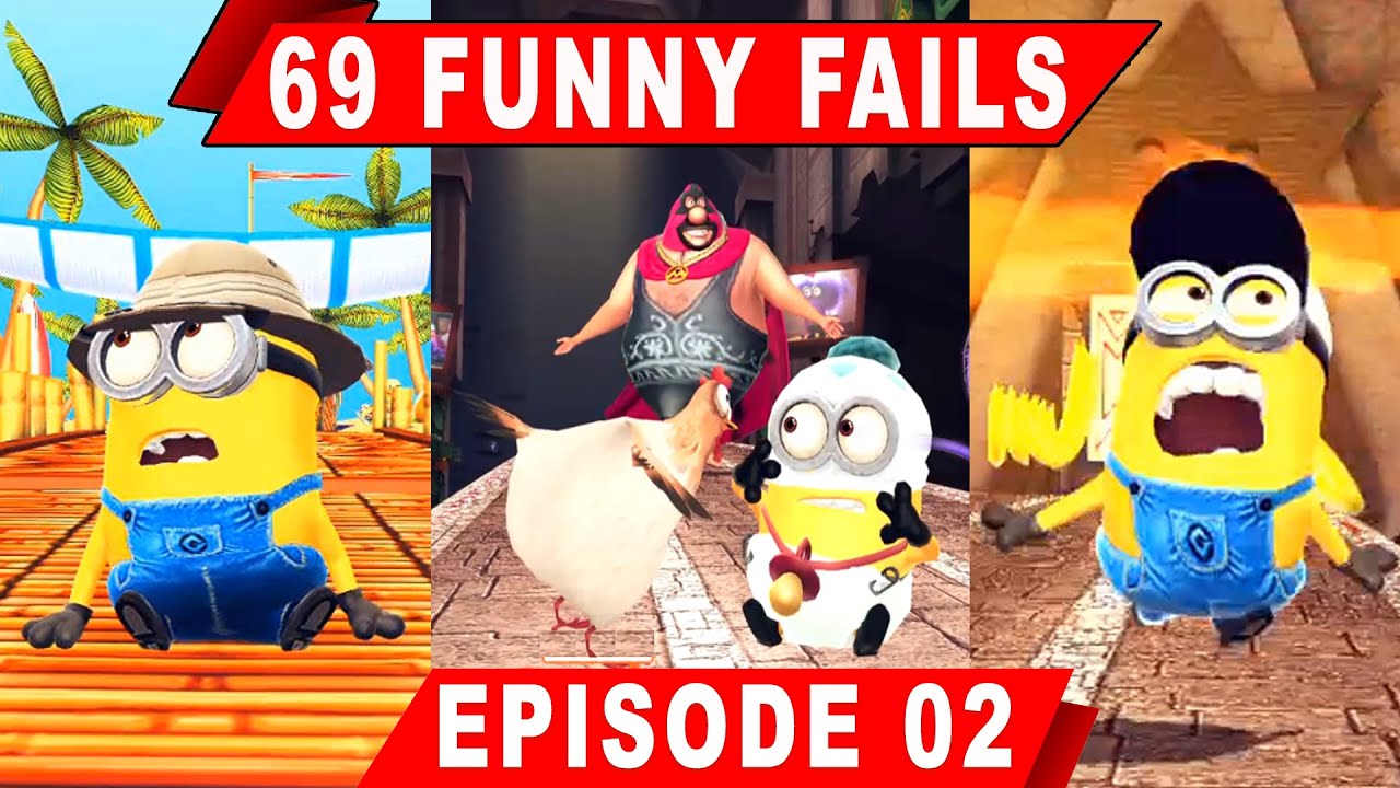 Minion Rush 69 FUNNY FAILS (Episode 2) | Minion Beach, EL Macho Lair ...