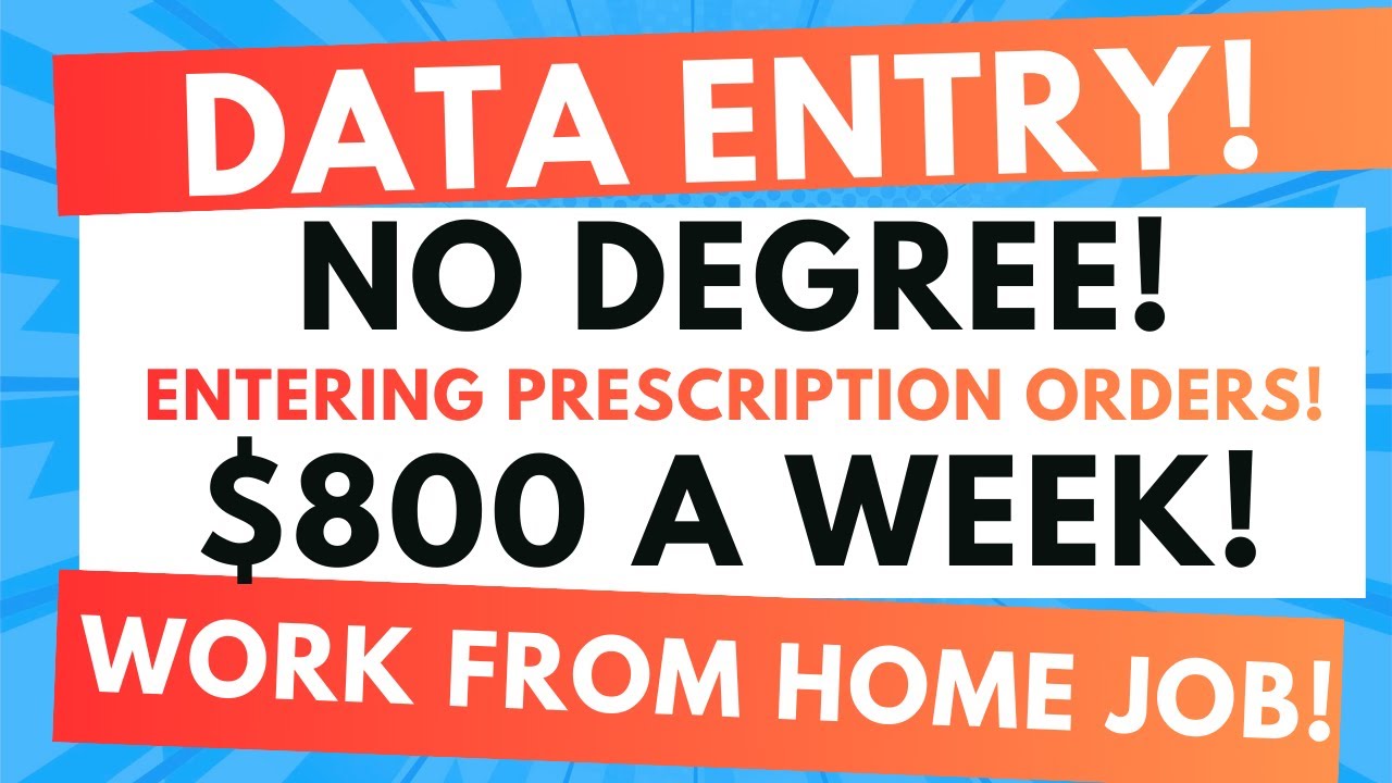 Work From Home As A Pharmacy Data Entry Tech With Select Quote (No ...