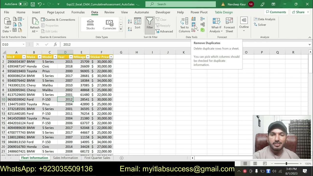 Exp22_Excel_Ch04_CumulativeAssessment_AutoSales | Excel Chapter 4 Cumulative Assessment Auto ...